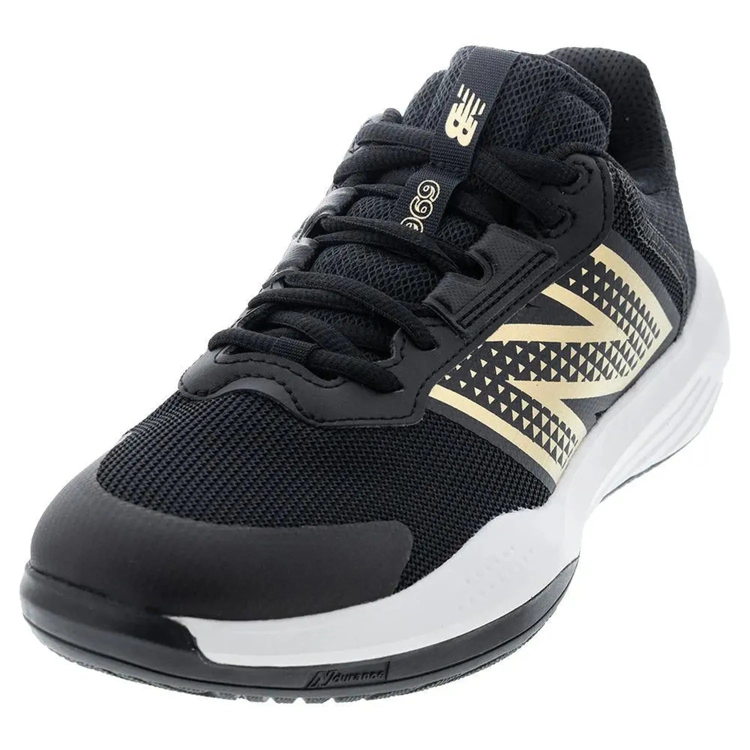 Women's 696v6 B Width Tennis Shoes Black and White – Tennis Express