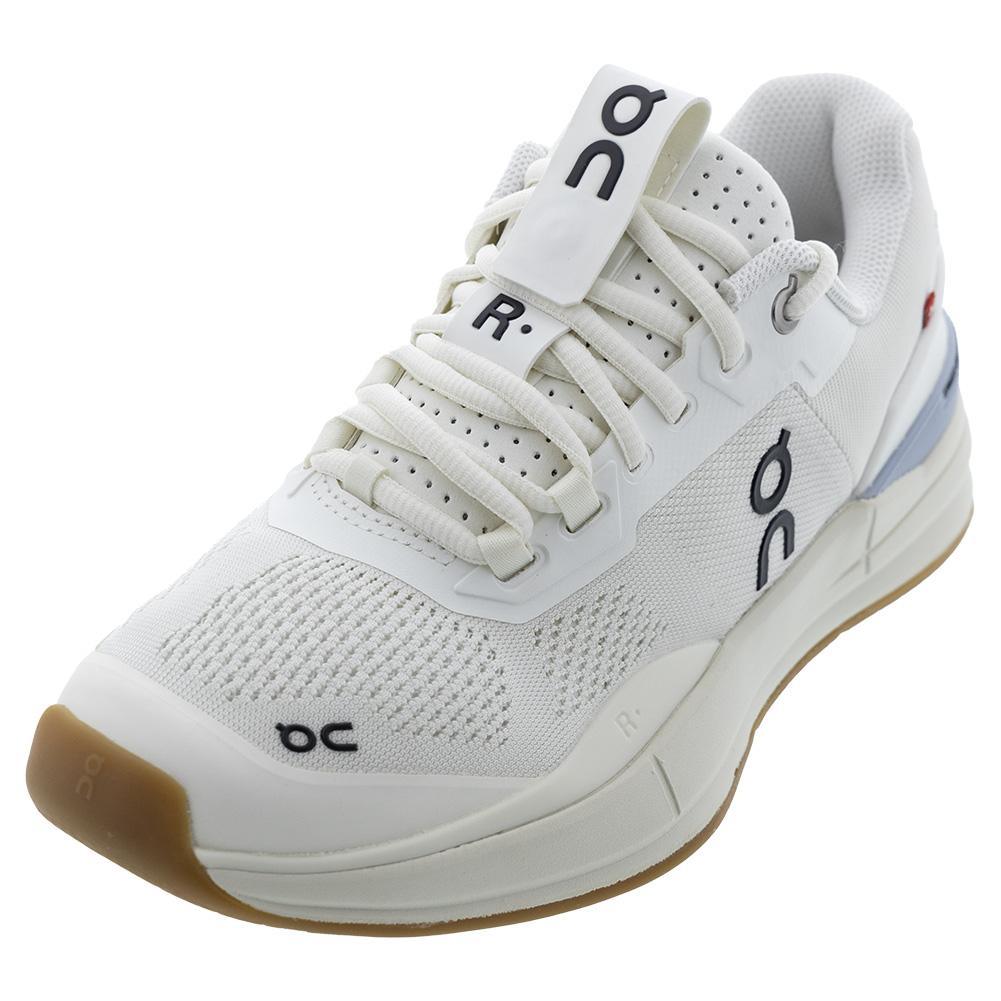 On Men`s THE ROGER Pro Tennis Shoes Ivory and Chambray – Tennis Express