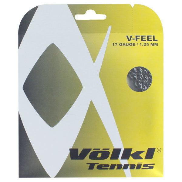 V-Feel Black Silver Spiral 17G Tennis String – Tennis Express